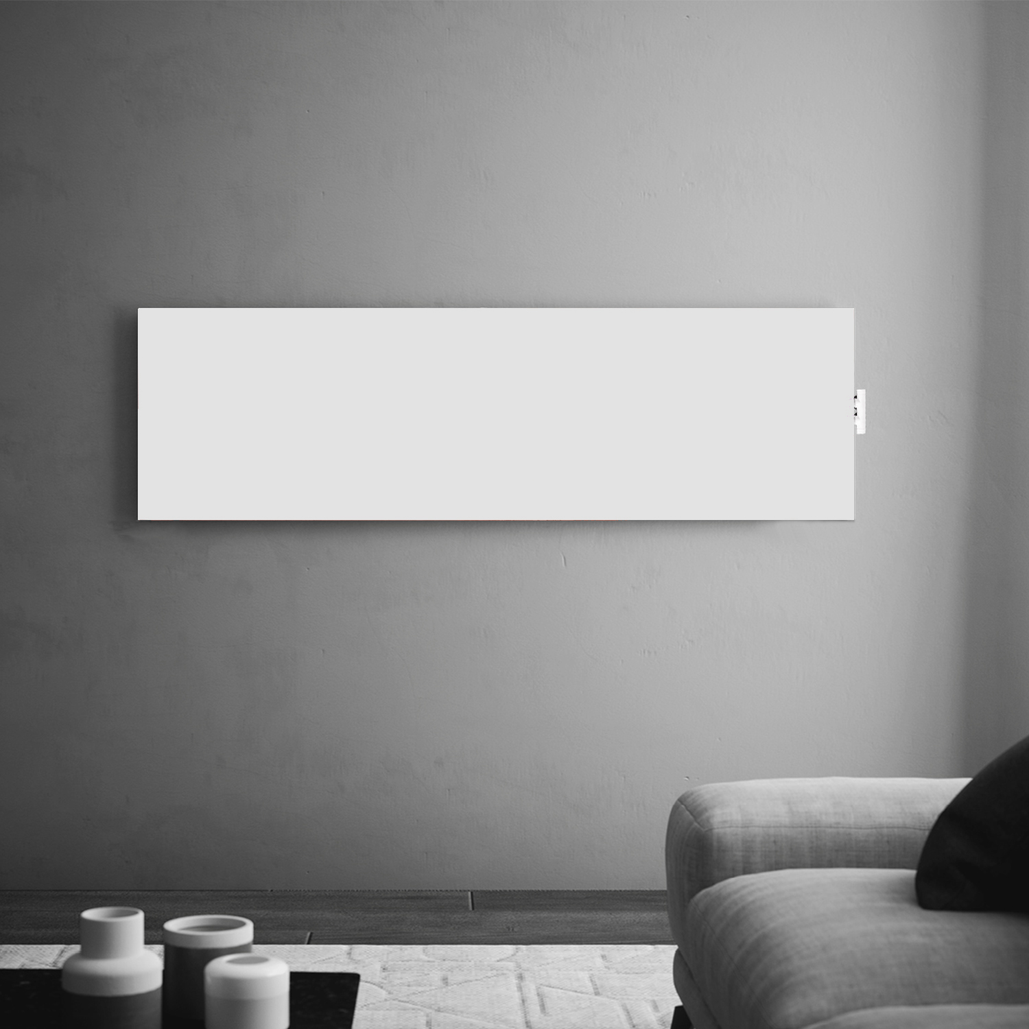 Horizontal plate hydraulic radiator model TermoCrea White 585x2000 mm ...